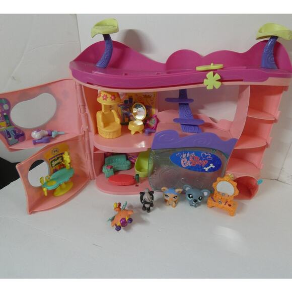 Littlest Pet Shop | Toys | 208 Hasbro Littlest Pet Shop Playset With 4 ...